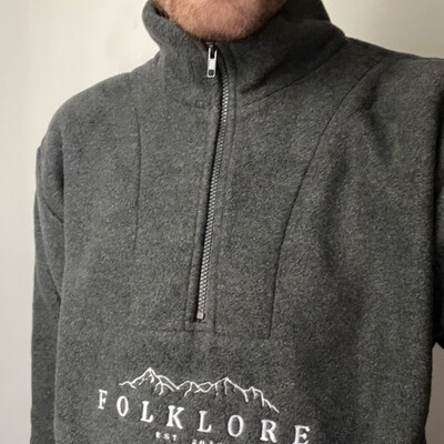 Embroidered Folk Oversized Fleece - Etsy UK