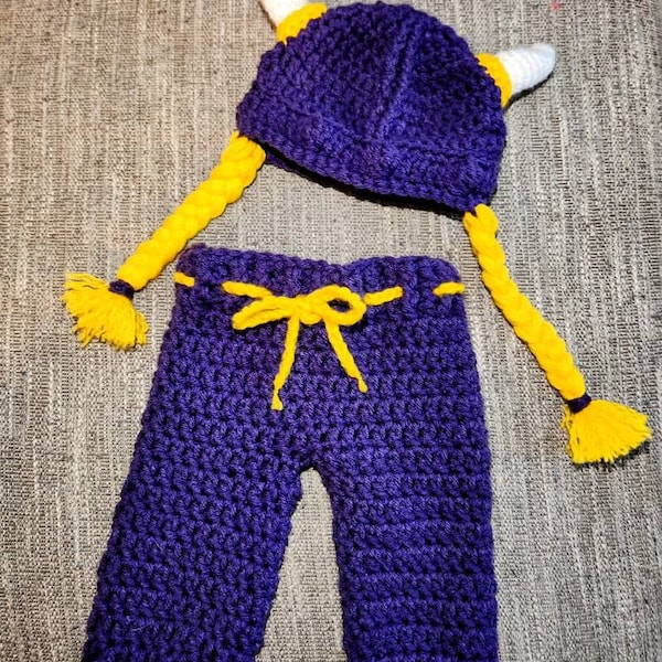 Crochet PATTERN - Viking Warrior Baby Outfit, Viking Helmet Hat and ...