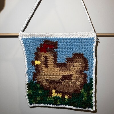 Crochet Fish Bone Wall Tapestry Pattern Digital Download PDF - Etsy