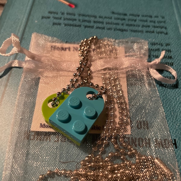 Heart Necklace Set, Made With Authentic LEGO® Bricks, Matching ...