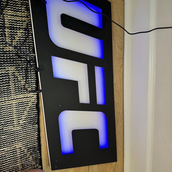 Faces of World Map Line Drawing Led Sign Illuminated Maps Wall Art ...