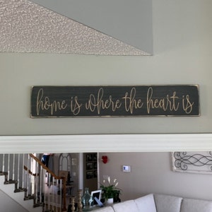 Home is Where the Heart is Sign, Home is Where, Housewarming Gift, Home ...
