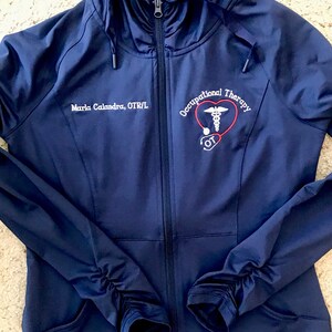 Occupational Therapy Caduceus Stethoscope Stretch Sportwick Jacket With ...