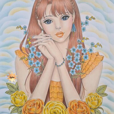 Pure Coloring Page for Adults Grayscale Coloring Page Instant Download ...