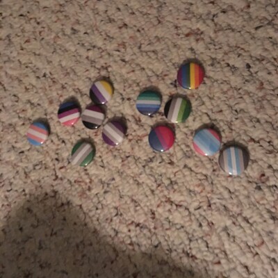 Asexual Ace Pride Flag Pin Badge Pinback Button 1 Pin - Etsy