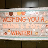 Hot Cocoa Bulletin Board | Boho Winter Bulletin Board | Warm and Cozy ...