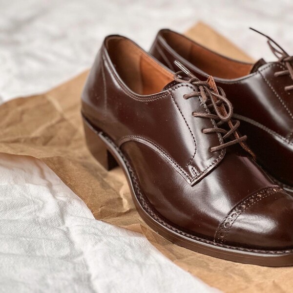 1940s Service Shoes Womens Boanil Brown - Etsy