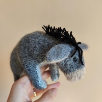EEYORE - English Knitting Pattern - Etsy Canada