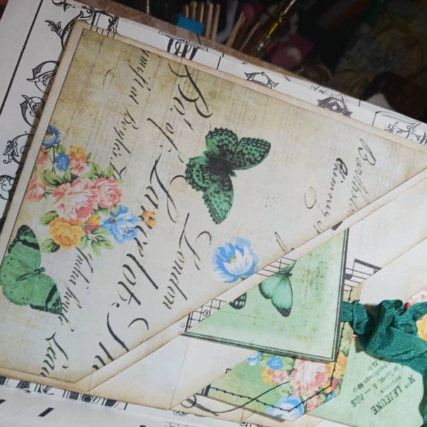 BOOKPLATES 11 Pg Coloured Style Set Themed Fussy Cuts Set of Framed ...