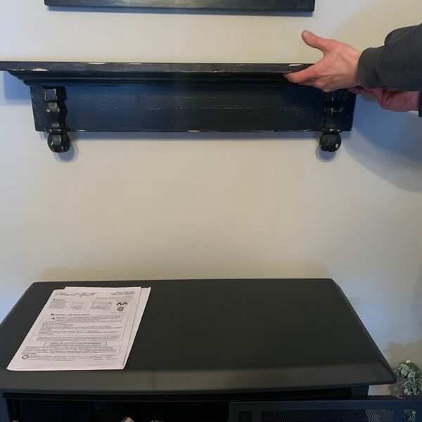 French Country Shelf / Distressed Floating Shelf / Kitchen Shelf ...