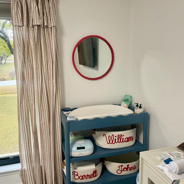 20" Mirror Wall Decor, New Baby Room Decor, Home Decoration, Bead ...