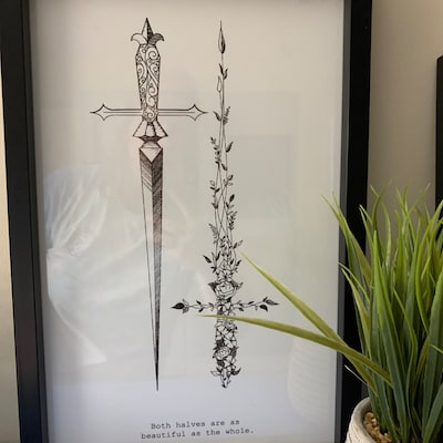 From Blood and Ash Inspired Dagger Art Print Digital Download - Etsy