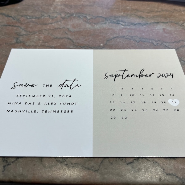 Minimalist White Ink Save the Date Card, Black & White Save the Date ... Minimalist White Ink Save the Date Card, Black & White Save the Date ...