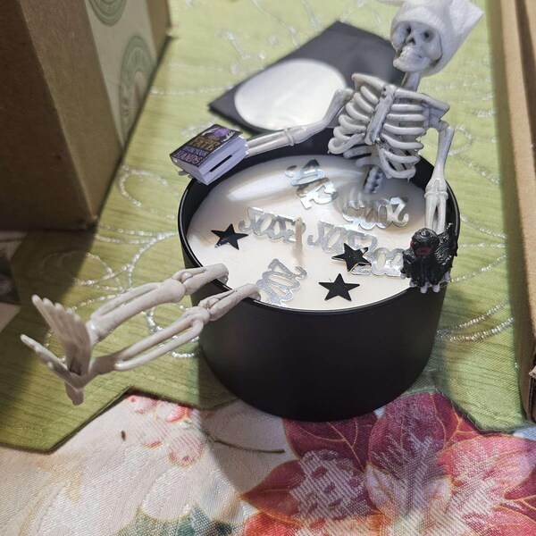 Skeleton Candle Bath | Halloween Candles | Halloween Decor | Soy Candle ...