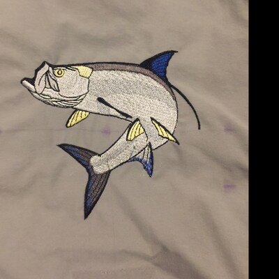 Tarpon Fish Embroidery Design - Etsy