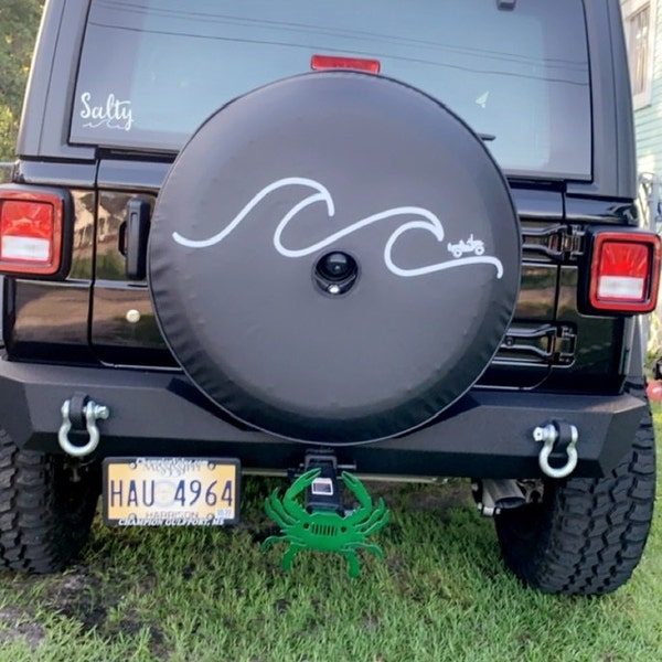 Beach Wave Tire Cover: Weatherproof, Heavy-duty, Vinyl - Etsy