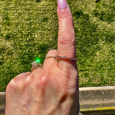 Ruby Infinity Wedding Ring / Ruby Wedding Band / Infinity Knot Ring ...