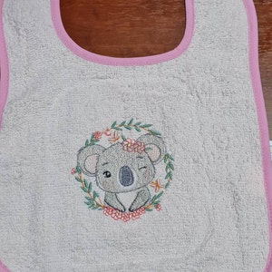 Koala Flowers Embroidery Designs Baby Embroidery Design Machine Animals ...