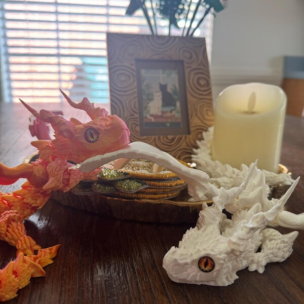 Articulated Winged Dragon: 3D Printed Fantasy Toy - Sylus - Etsy