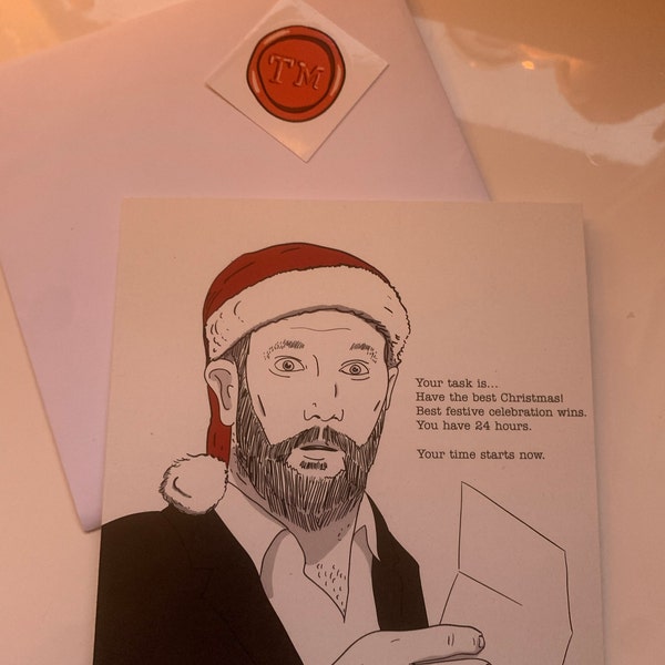Alex Horne Taskmaster Christmas Card With TM Wax Seal Sticker - Etsy UK