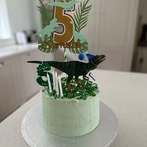 T-rex Juvenile Dinosaur Party Animal Cake Topper Keepsake - Etsy UK