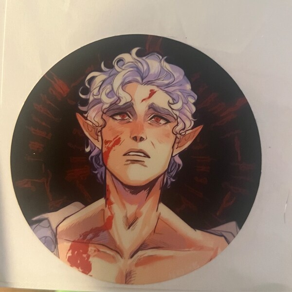 Baldur's Gate 3 Astarion Vinyl Sticker - Etsy