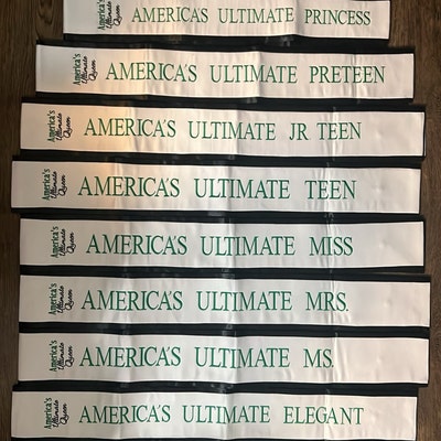 Blank Two Color Sash - Etsy