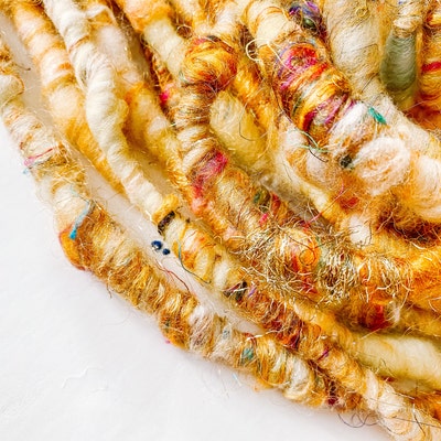 Orange Berry Blended Angelina Fiber for Spinning and Felting - Etsy