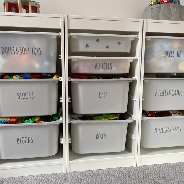 LABELS IKEA Kallax , Trofast Toy Storage Labels Playroom Kidsroom ...