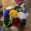 Dark Green and Gold Boutonniere, Emerald Dahlia Buttonhole, Groom and ...