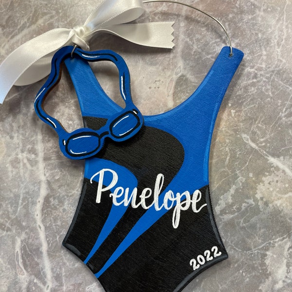 Girl Swim Ornament - Swimsuit Ornament - Swim Team Ornament - Goggles ...