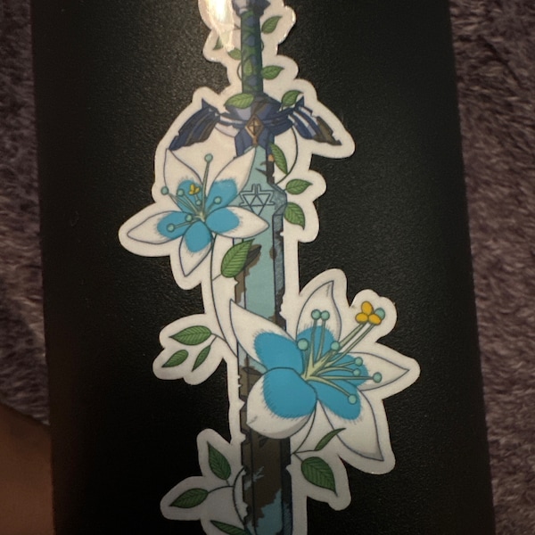 Master Sword Vinyl Waterproof Die Cut Sticker - 3.5 Inch Legend of ...