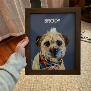 Pet Portrait Custom and Personalized. Pet Dog Wall Art DIGITAL DOWNLOAD ...