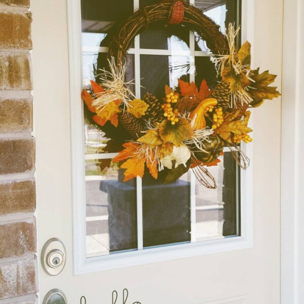 Hello Decal, Front Door Decals for Home and Office, Front Door House ...