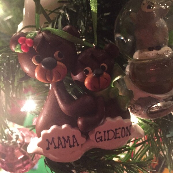 SINGLE Mom / Dad Grand Parent Siblings Nanny Family of 2 Moose, Snowman ...