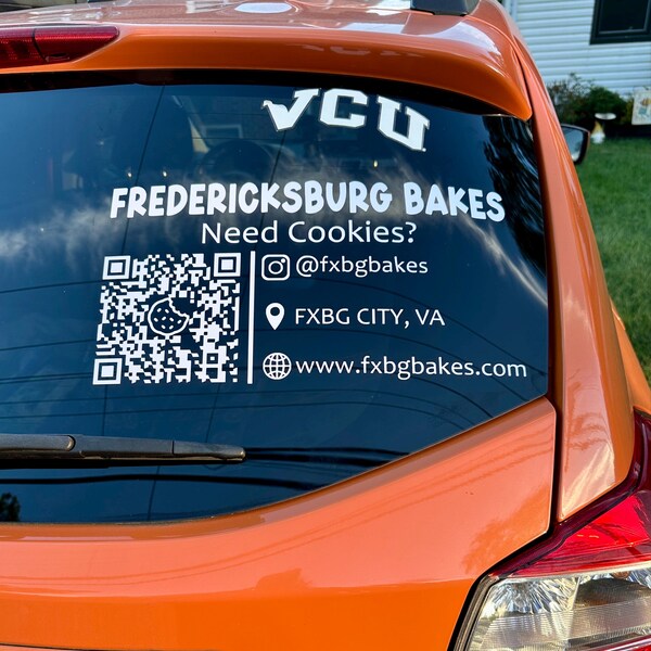 Business Qr Code Decal, Design Your Own Decal, Design Your Own Window ...