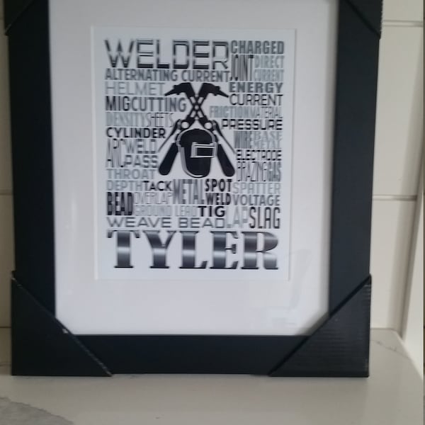 Welding Poster, Welding Word Art, Personalized Gift for Welder, Welding ...