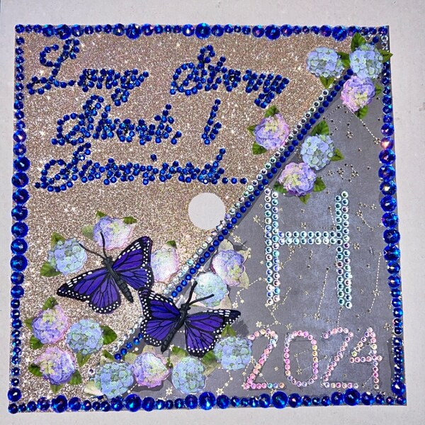 Glitter Graduation Cap Topper Blank Base, Custom Graduation Cap Topper ...