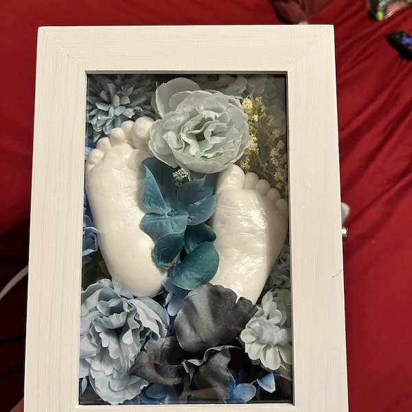 Small Extra Deep Wooden Personalized Shadow Box Frame With Glass Door, Display Case, Memory Box ...