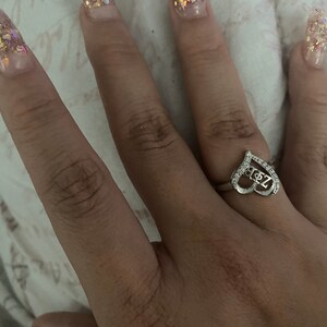 Sigma Lambda Gamma Ring Horizontal Design Sterling Silver | Etsy