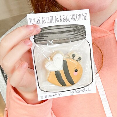 Party Hat Cookie Card Printable, 3.5x5, Smiley Face Birthday Cookies ...