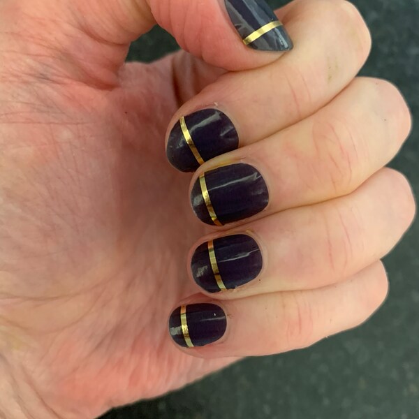 Raspberry Modern French Heat Activated Nail Wraps - Etsy