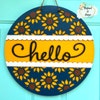 Hello Sunflower SVG, Welcome Sign SVG, Fall Door Decor Svg, Sunflower ...