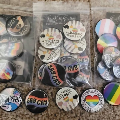 Inclusive Button or Magnet, Inclusivity, Trans Pin, Trans Button, We ...