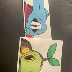 Shiny Greninja Peeker Sticker - Etsy