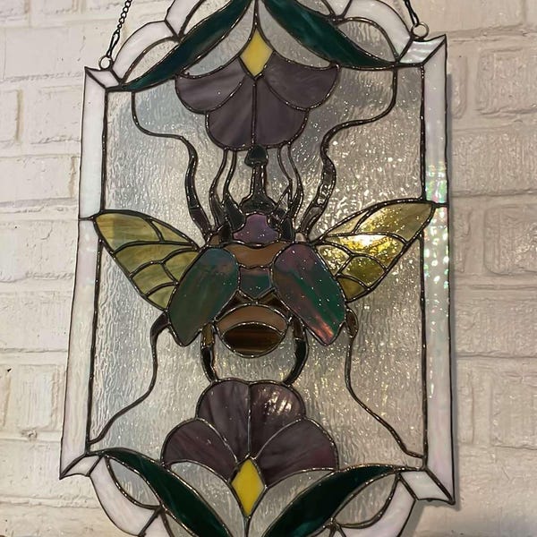 Beetle Stained Glass Pattern Download - Etsy