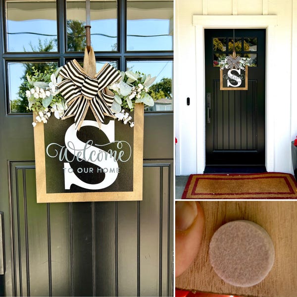 Front Door Decor | Welcome Sign | Last Name | Personalized | Front Door ...