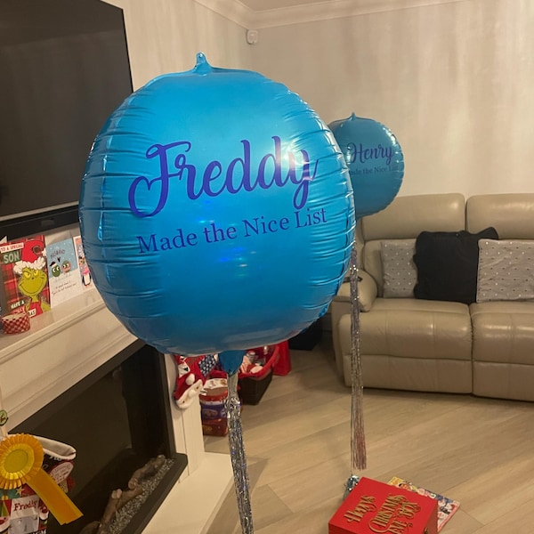 Personalized Balloon Stickers - Custom Vinyl Decal for 10in Balloons ...