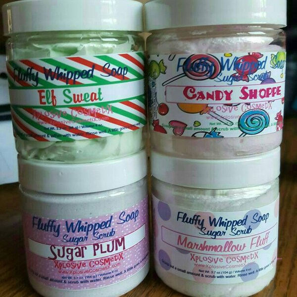 Fluffy Whipped Soap Elf Sweat Soaps Vegan Friendly Christmas Soap Candy ...