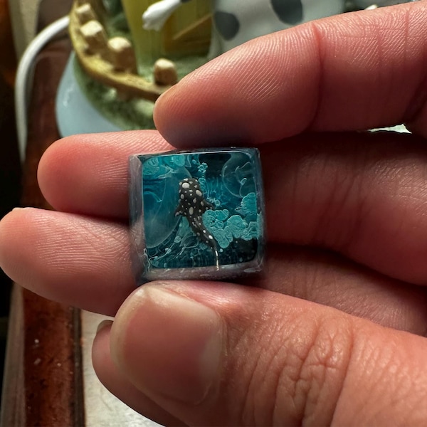 LIMITED SALE! Ocean Whale Shark Keycaps for Custom Keyboard Resin ...